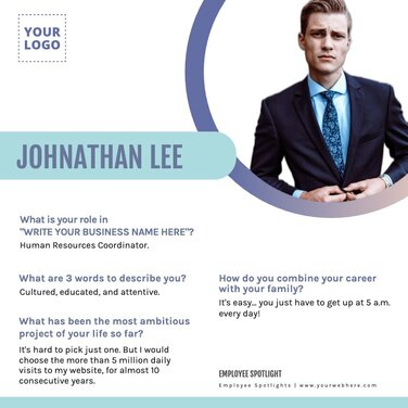 Customizable Employee Spotlight Templates