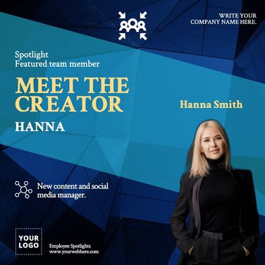 Customizable Employee Spotlight Templates