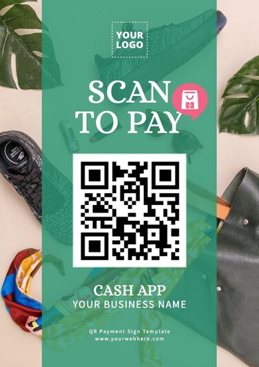 Custom payment sign templates to print