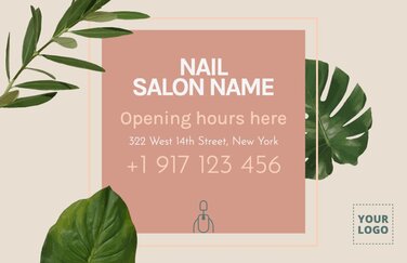 Nail business card designs