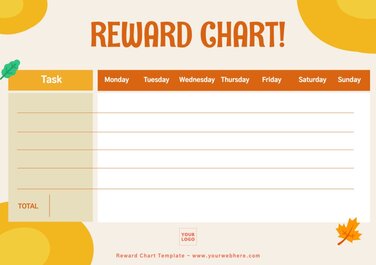 Free Editable Reward Chart Templates