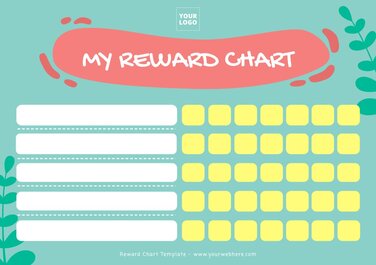 Free Editable Reward Chart Templates