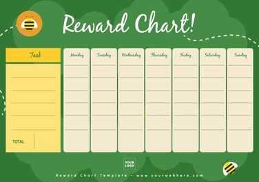 Free Editable Reward Chart Templates