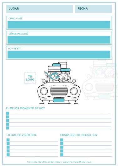 Crea Fichas de Diario de Viaje con plantillas
