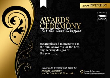 Editable Awards Ceremony Invitation Templates