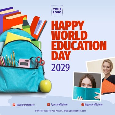 International Day of Education Poster Templates