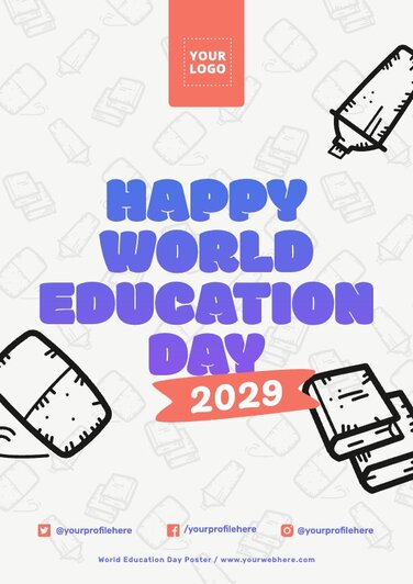 International Day of Education Poster Templates