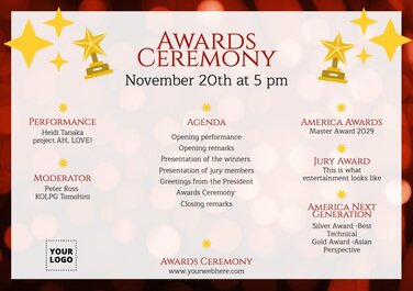 Editable Awards Ceremony Invitation Templates