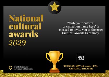 Editable Awards Ceremony Invitation Templates