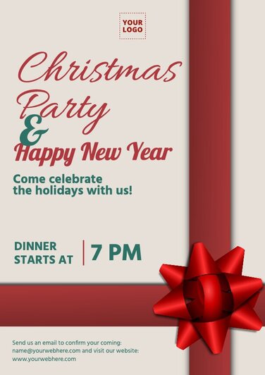 Panfletos para festa editáveis online