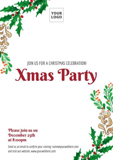 Panfletos para festa editáveis online