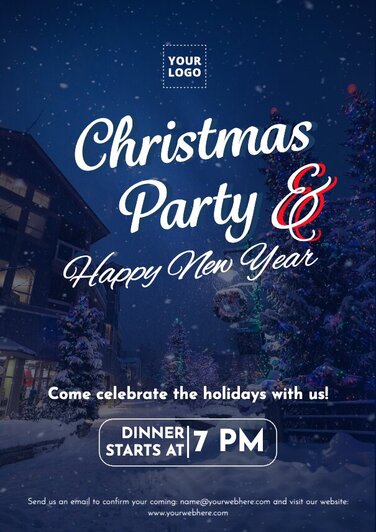 Panfletos para festa editáveis online