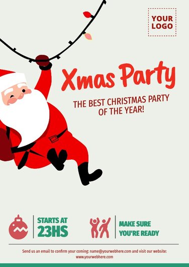 Panfletos para festa editáveis online