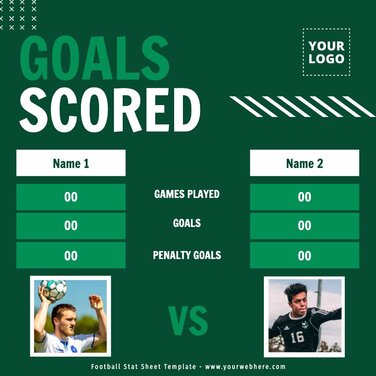 Edit Football Stat Sheet Templates