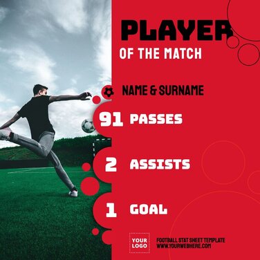 Edit Football Stat Sheet Templates