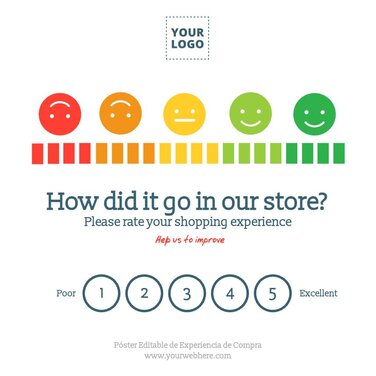 Rate Your Experience Poster Templates