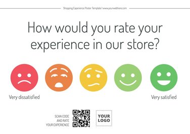 Rate Your Experience Poster Templates