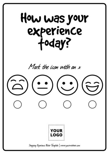 Rate Your Experience Poster Templates