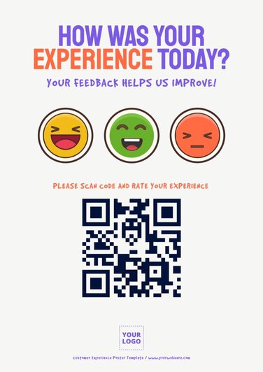 Rate Your Experience Poster Templates