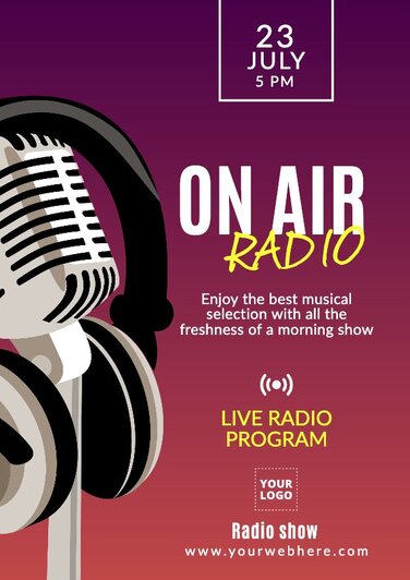 Radio Show Flyer Templates to Customize Online