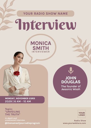 Radio Show Flyer Templates to Customize Online