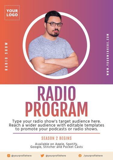 Radio Show Flyer Templates to Customize Online