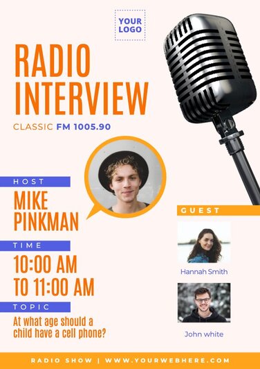 Radio Show Flyer Templates to Customize Online