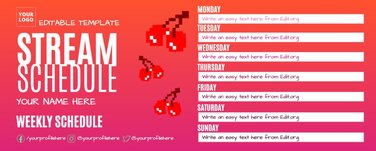 Free Stream Schedule Template Maker