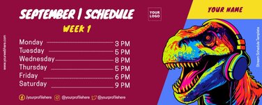Free Stream Schedule Template Maker