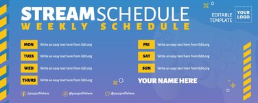 Free Stream Schedule Template Maker