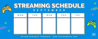Free Stream Schedule Template Maker
