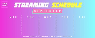 Free Stream Schedule Template Maker
