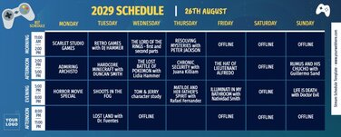 Free Stream Schedule Template Maker