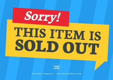 Create Sold Out Sign Images