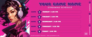 Free Stream Schedule Template Maker