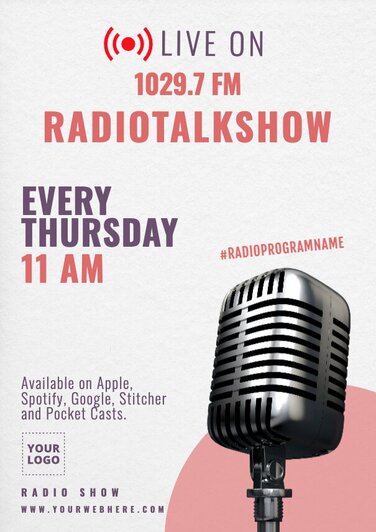 Radio Show Flyer Templates to Customize Online