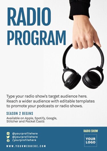 Radio Show Flyer Templates to Customize Online