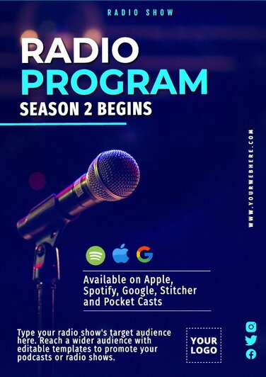 Radio Show Flyer Templates to Customize Online