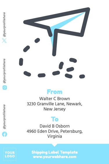 Free Printable Shipping Label Templates