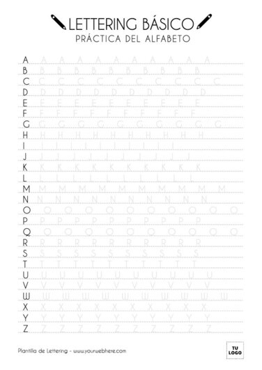 Plantillas de Lettering para descargar online