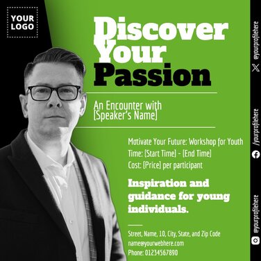 Editable Motivational Speaker Flyer Templates