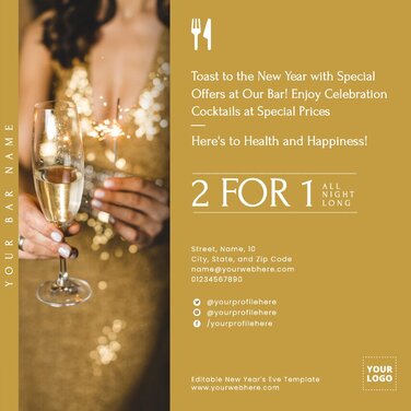 Editable New Year templates for business