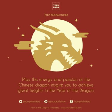 Free Lunar New Year Custom Templates