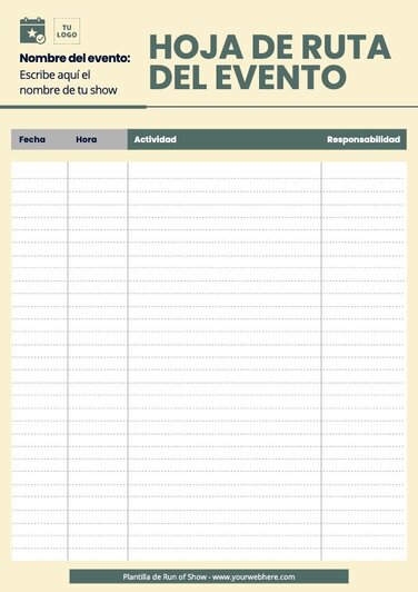 Crea un Plan de Organización de Eventos gratis