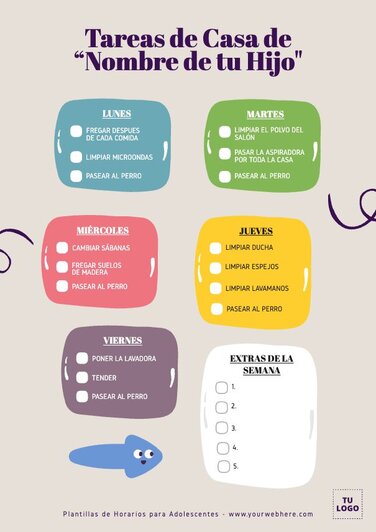 Carteles con Normas de Casa para Adolescentes