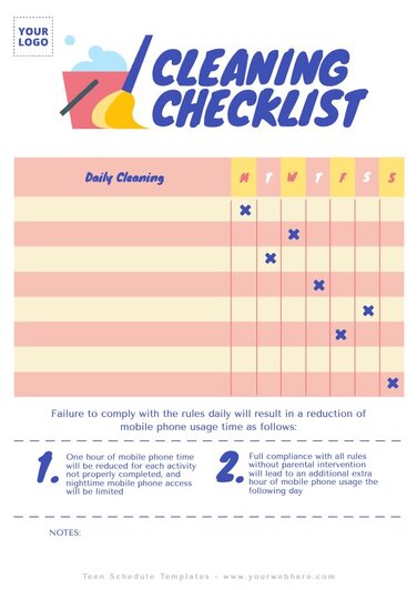 Create Posters with Rules for Teenagers at Home