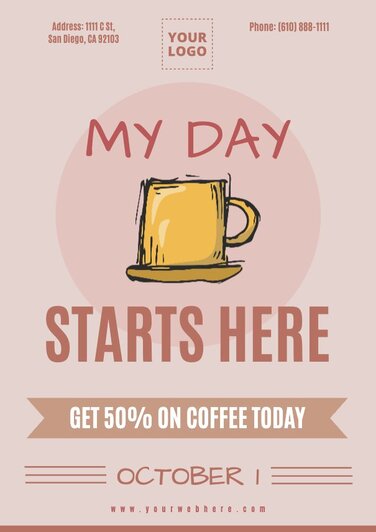 International Coffee Day Layout Templates