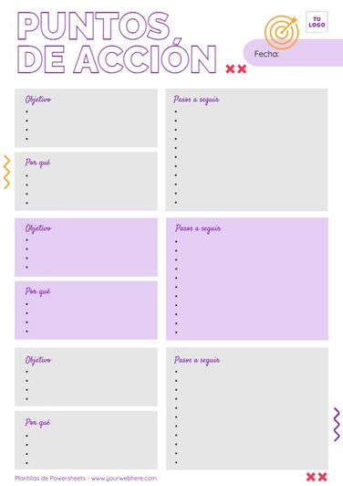 Crea un plan de acción de Metas Personales gratis