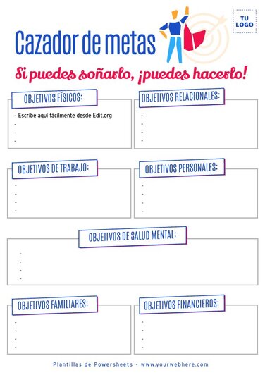 Crea un plan de acción de Metas Personales gratis
