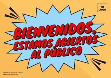 ¡Estamos de vuelta!: carteles para tu negocio